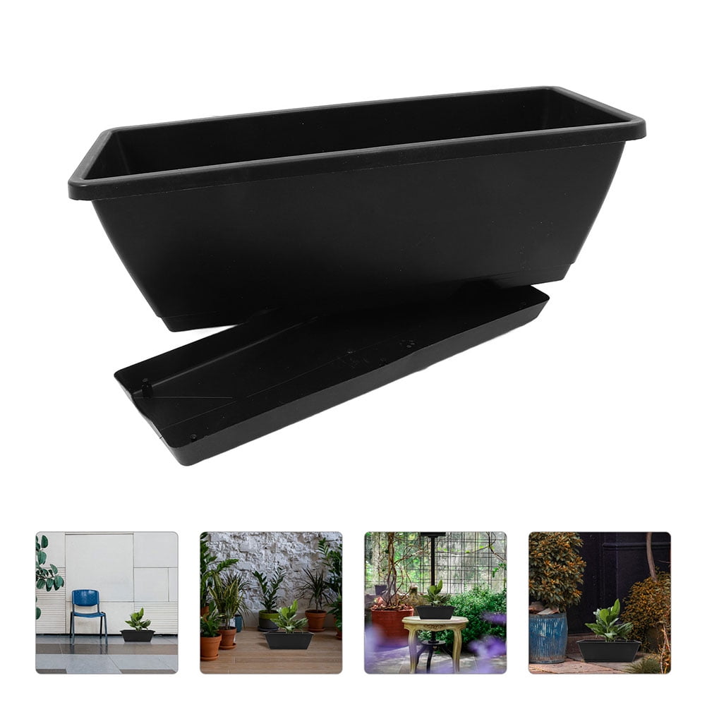 MLINS 4pcs Window Box Planter Vegetable Flower Planter Box Rectangular ...