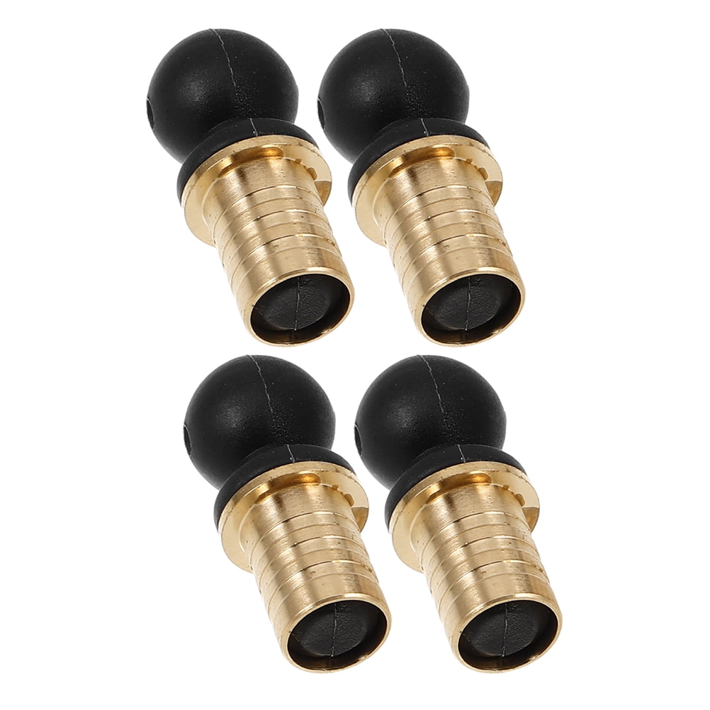 4pcs Brass Gourd Bottle Stoppers for Wine Jewelry Ornament Small Corks ...