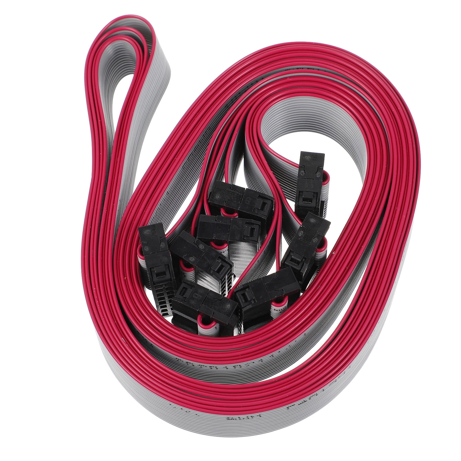 MLINS 4pcs Wire Flat Ribbon Cable Connector 16 Pin 2.54mm Pitch 1m ...