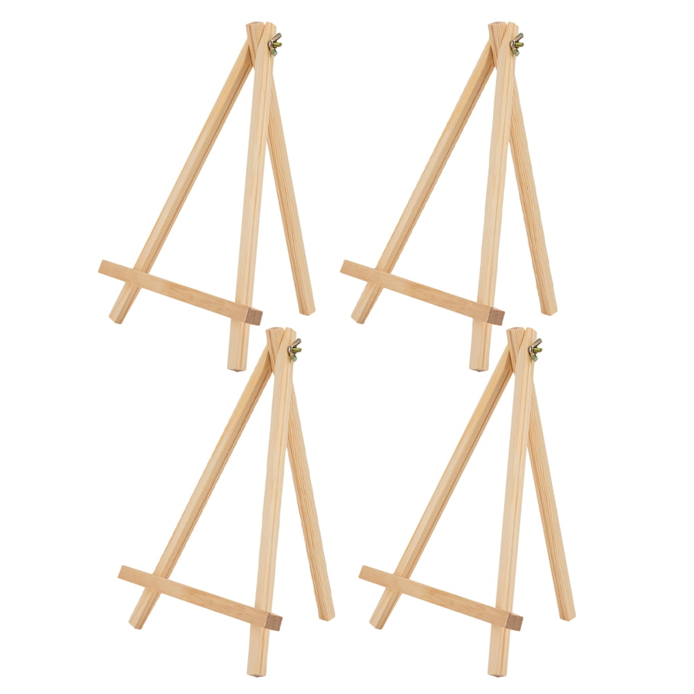 MLINS 4pcs Wood Easels Tabletop Display Easels Art Craft Painting Easel ...