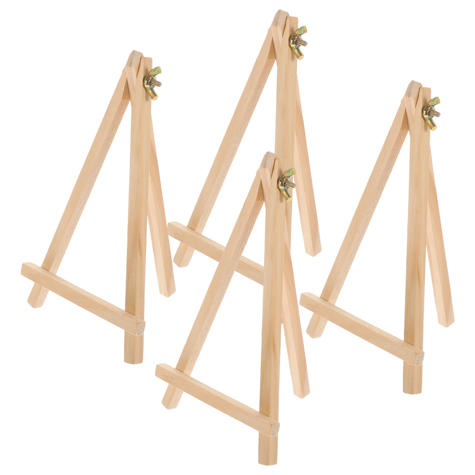 MLINS 4pcs Wood Painting Showing Shelf Easel Art Display Easel Wooden ...