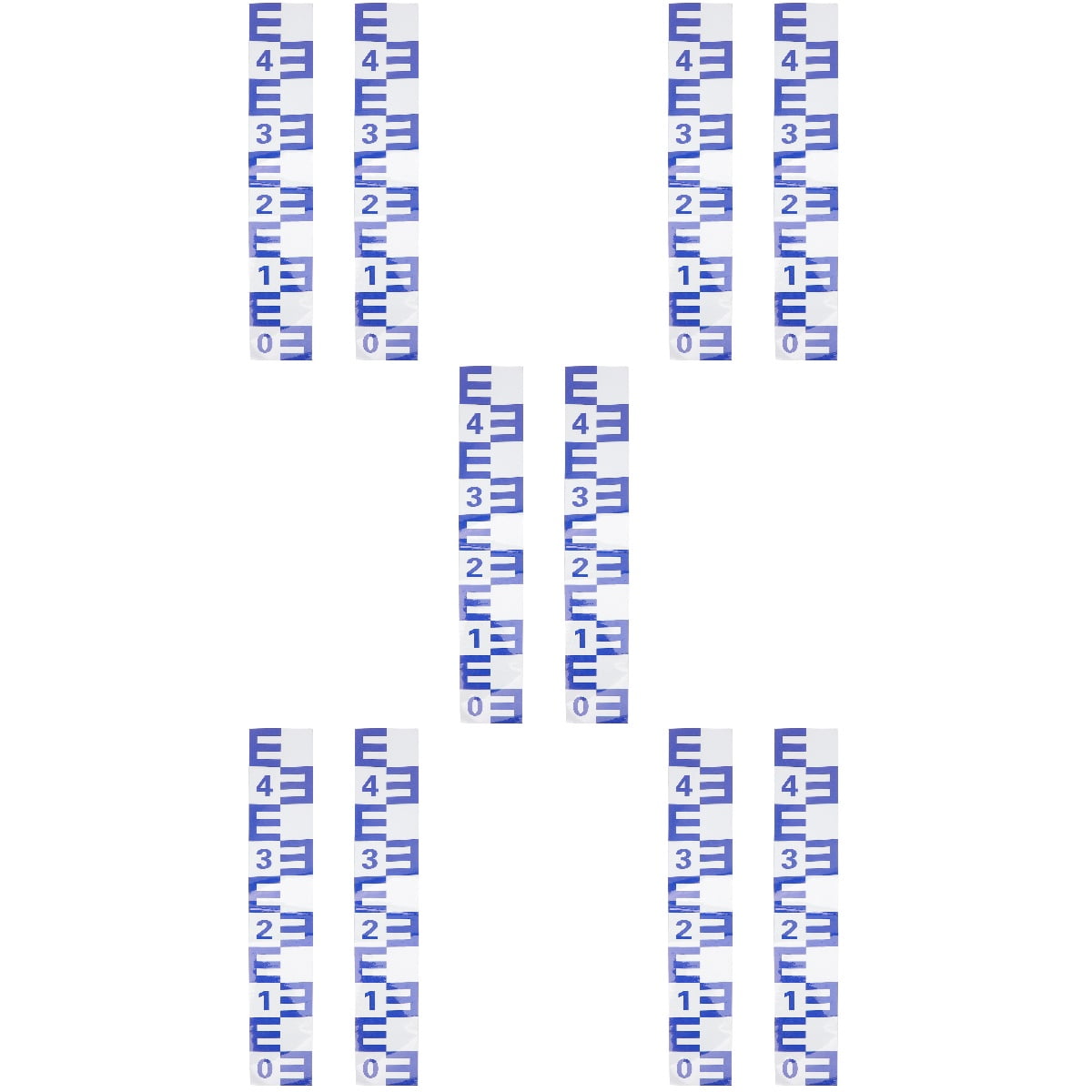 HEALEEP Water Level Measurement Stickers Blue PVC for General Users 10Set 19.7x3.1in - Walmart.com