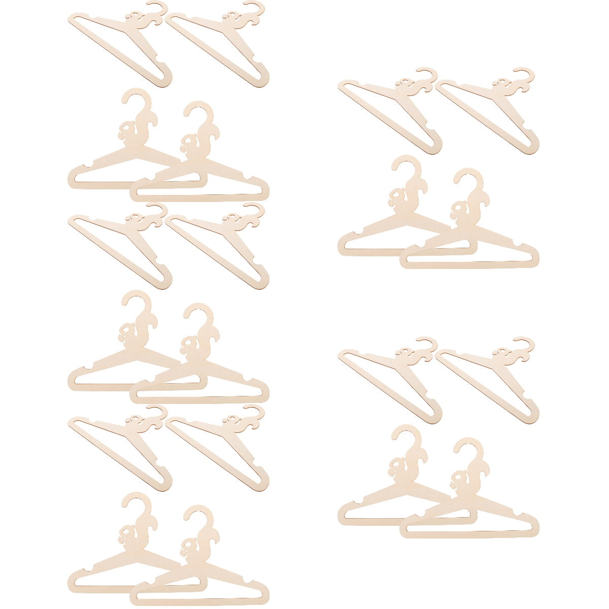 MLINS 5 Count Wooden Hanger Hanging Closet Organizer Kitchen Sink Kids ...
