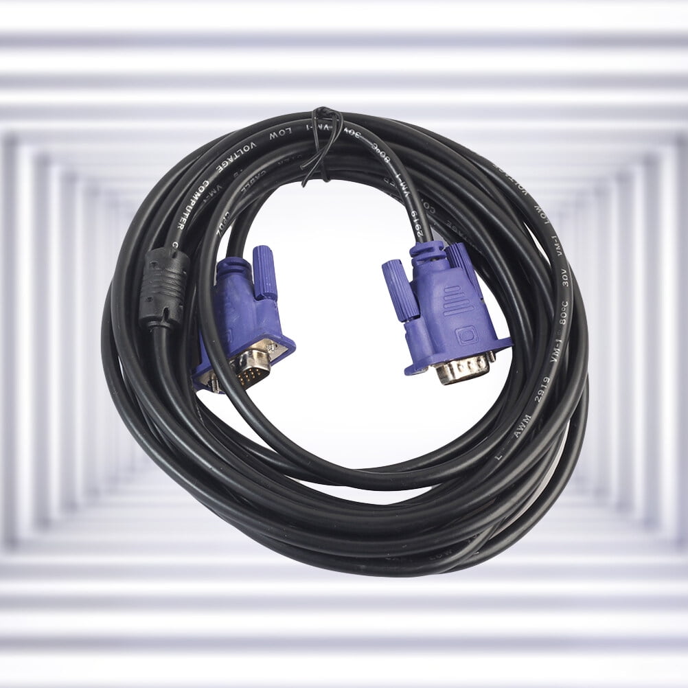 MLINS 5 Meters VGA Cable Male to Male Monitor Cable Video Adapter Cable ...