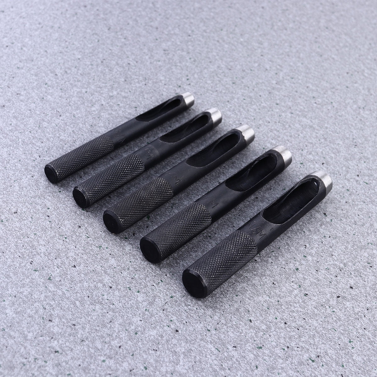 MLINS 5 PCS Leather Hole Punch Fabric Puncher Maker Belt Belts Black ...