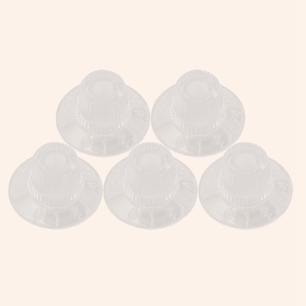 MLINS 5 PCS Transparent Knob Set Potentiometer Tone Control Knobs ...