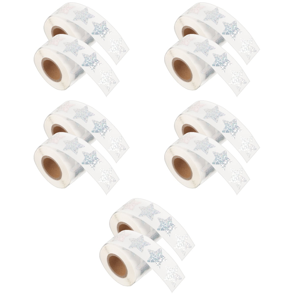 MLINS 5 Pack Star Sticker Labels Glitter Quantity Stickers - Walmart.com