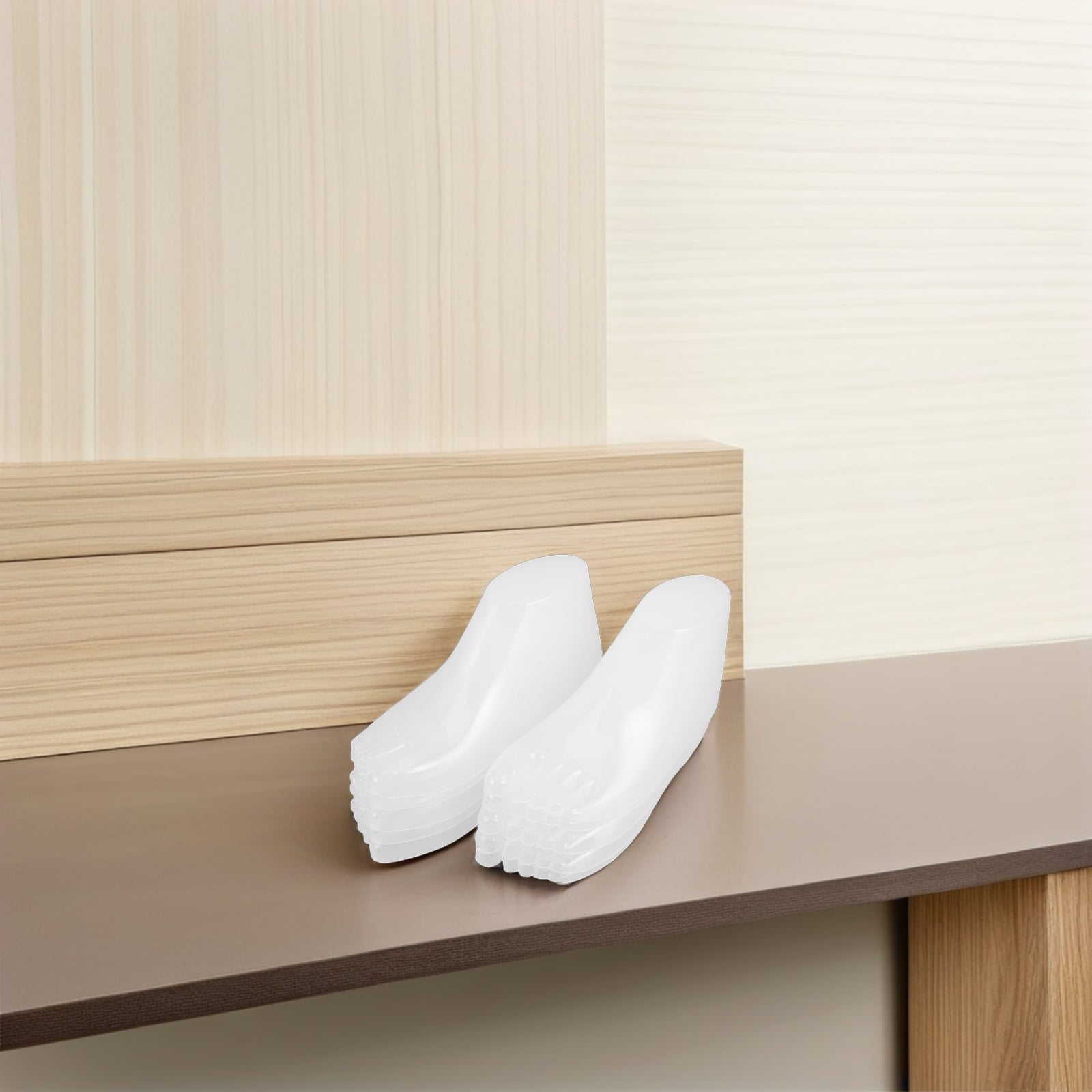 MLINS 5 Pairs Socks Mannequin and Shoe Supports for Kids in Transparent ...