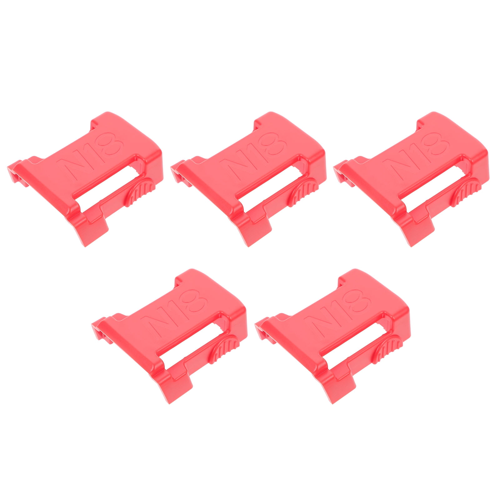 MLINS 5 Pcs Battery Storage Stand Lithium-Ion Rack Holder Mount Red ...