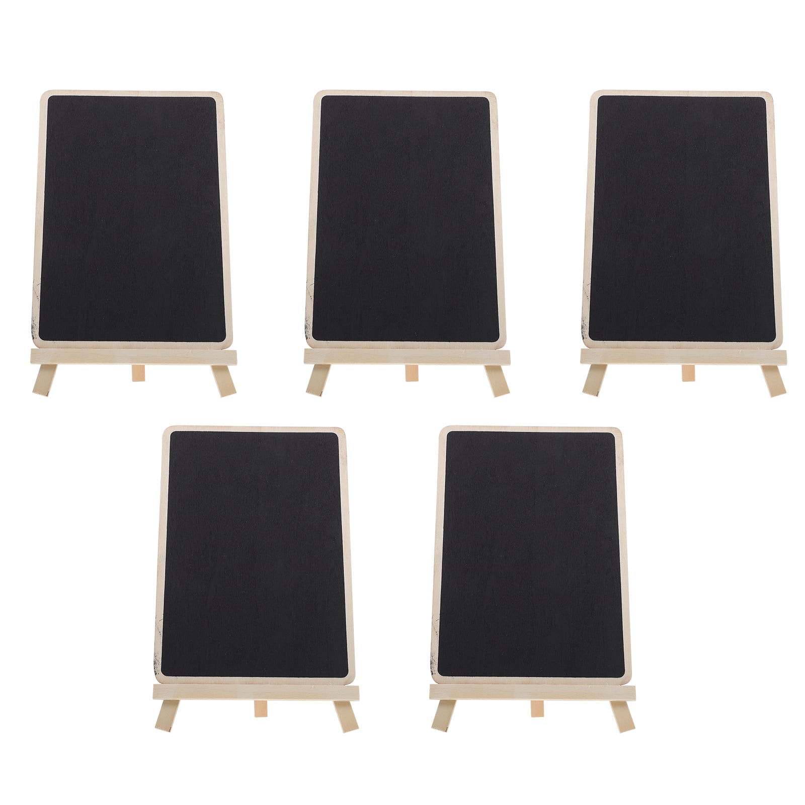 MLINS 5 Pcs Blackboard Desktop Chalkboard with Base Erasable Vintage ...