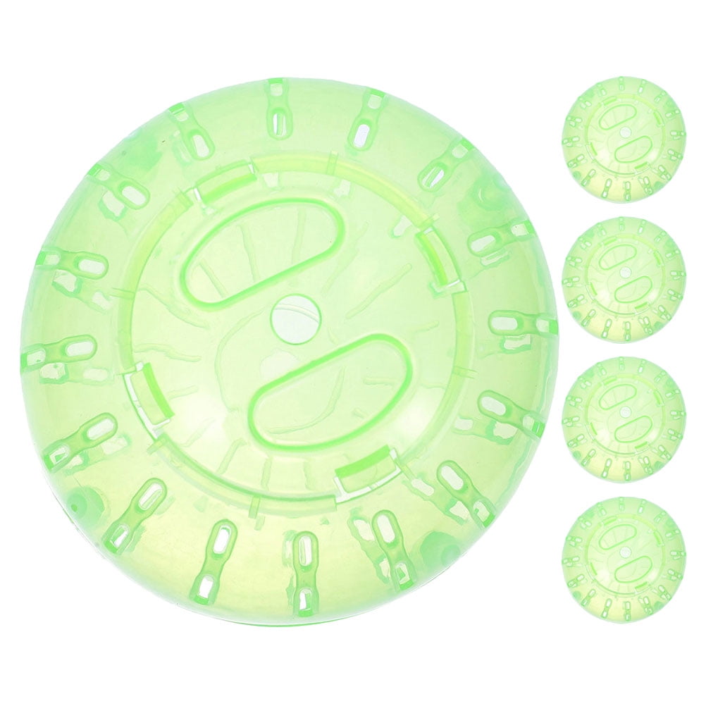DINHEAROM Running Hamster Wheel 5Pcs 4.7In Green Abs Interactive Ball ...