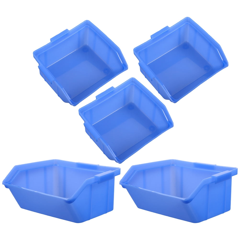 MLINS 5 Pcs Garage Storage System Office Bins Stackable Blue - Walmart.com