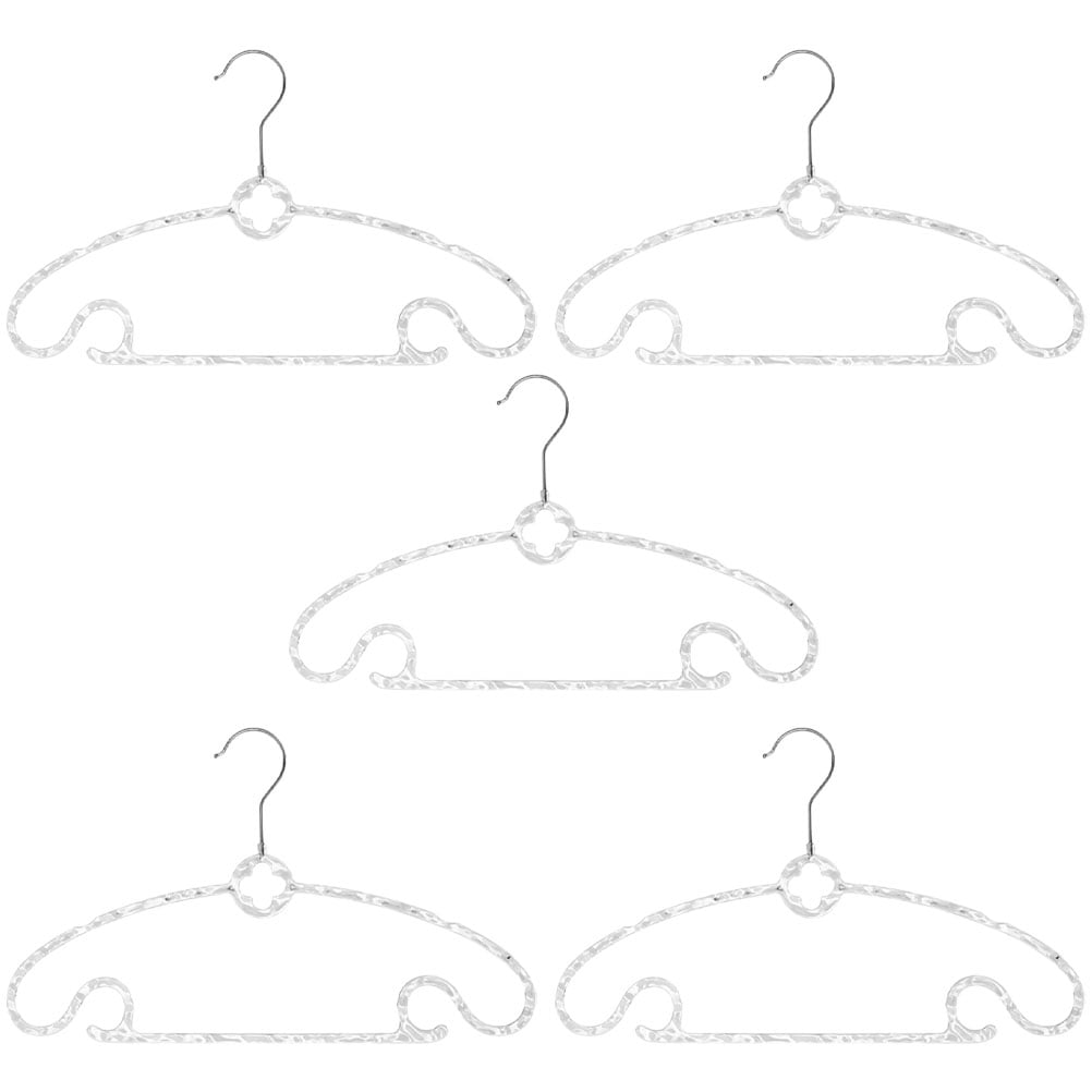 MLINS Nonslip Transparent Clothes Hangers with Wide Shoulder Design for ...