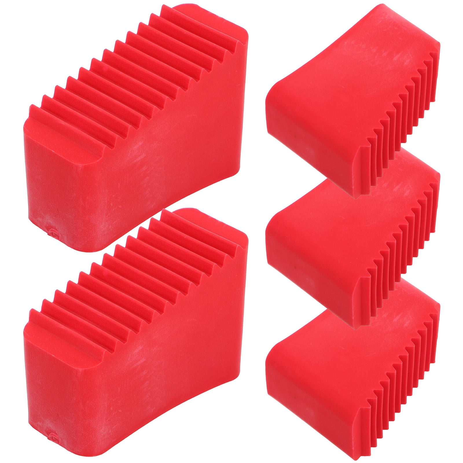 MLINS 5 Pcs Ladder Feet Replacement Caps Pads for Extension Ladders Red ...