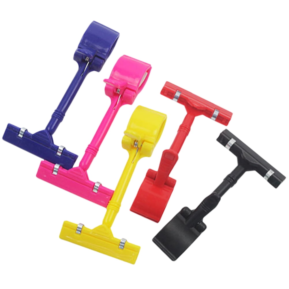 MLINS 5 Pcs Label Clips Basket Labels Clip Ad Folder Desk Display Clips ...