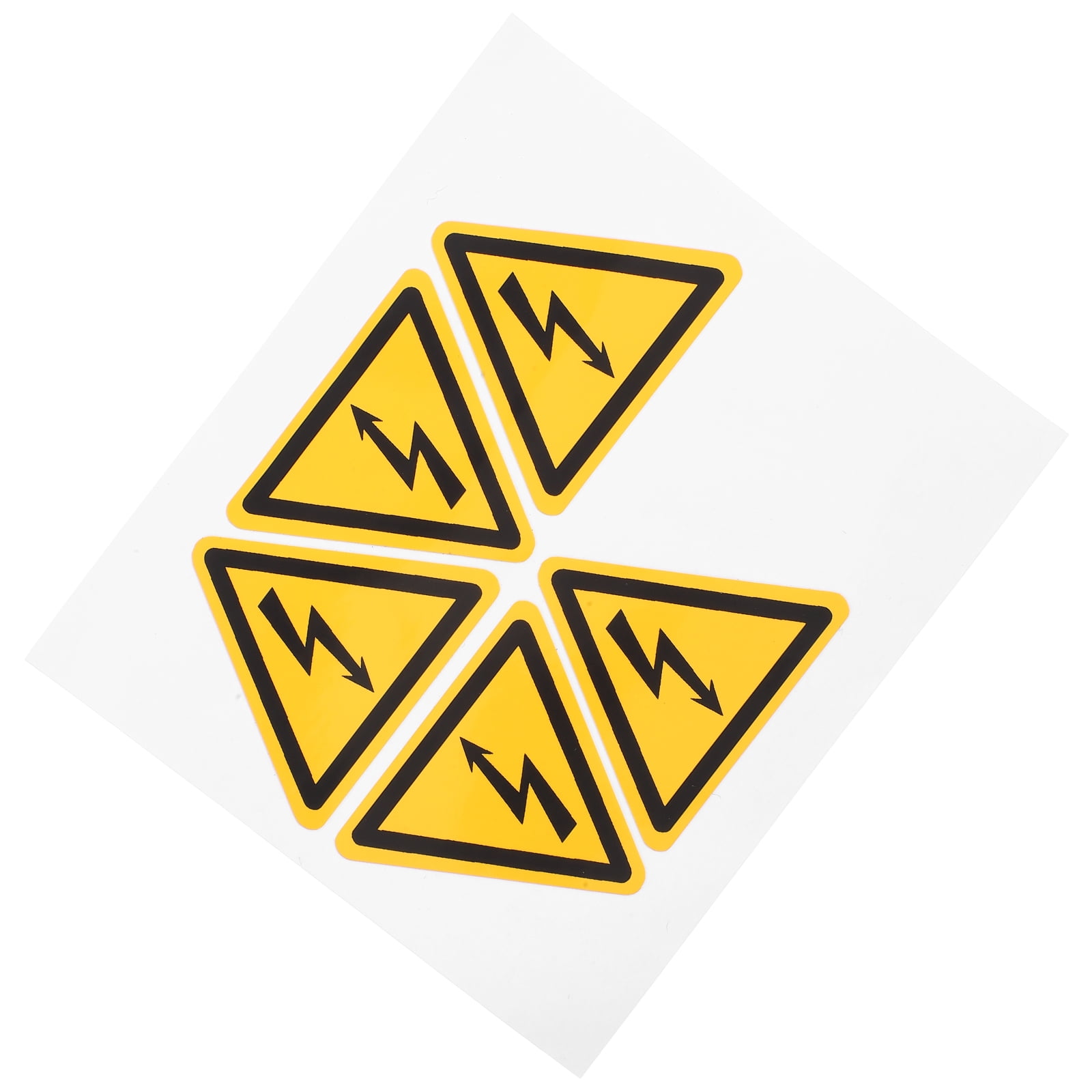 MLINS 5 Pcs Reflector Car Sticker Electrical Hazard Identification ...