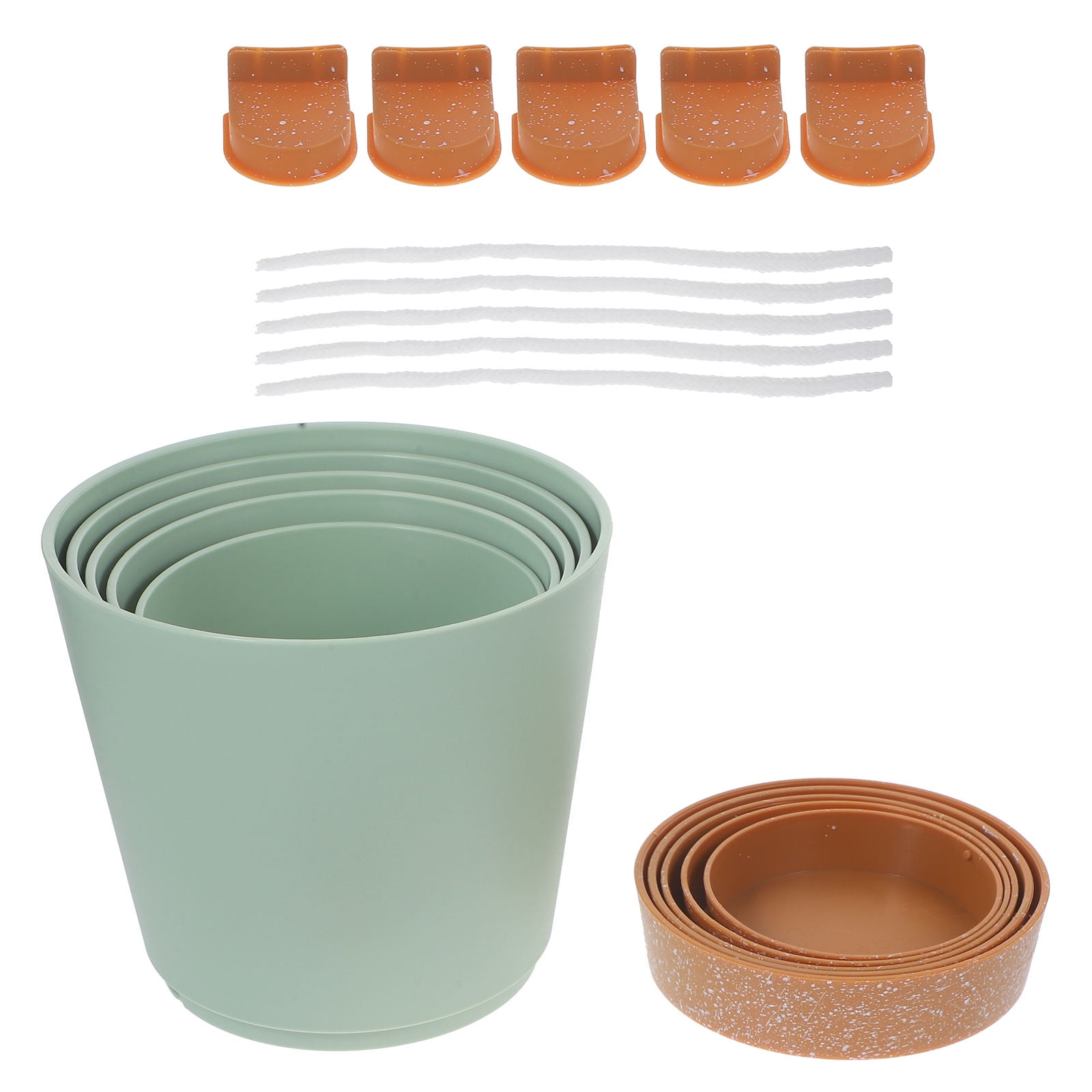 MLINS 5 Pcs Self Watering Nursery Self-priming Flower Pot - Walmart.com
