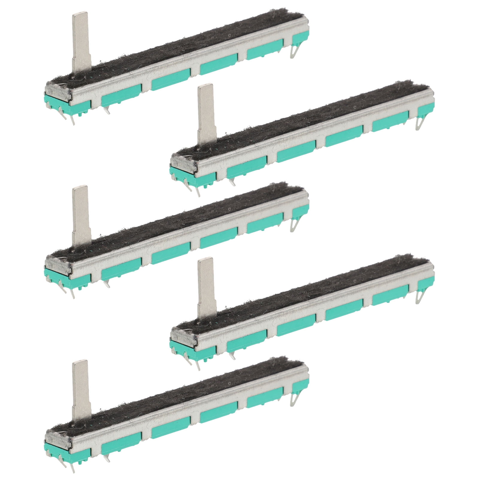 MLINS 5 Pcs Sliding Potentiometer Linear Stereo Audio Mixer Fader ...