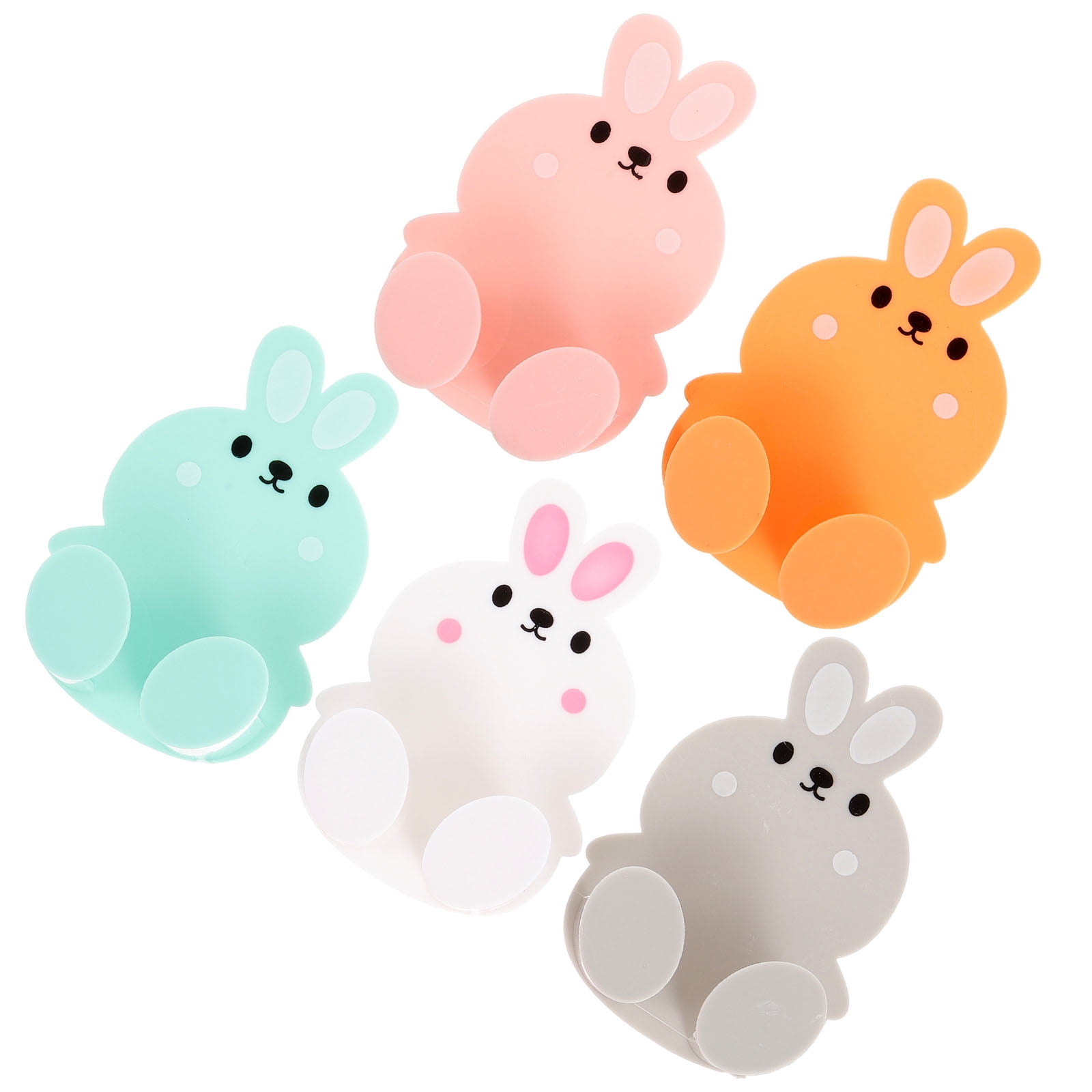 MLINS 5 Pcs Sticky Cord Sleek Design Hook Decorative Plug Organizer ...