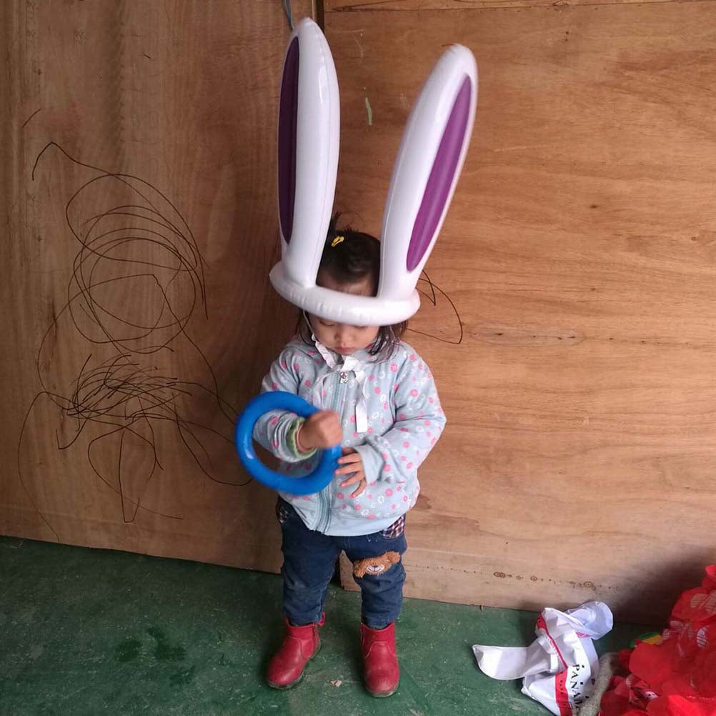 MLINS 5 Pcs Throwing Ring Rabbit Toys Ears Bunny Kids Child White ...