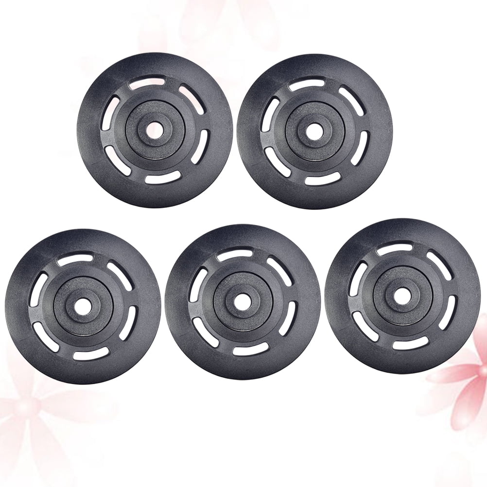 DINHEAROM Replacement Pulley Wheel Nylon Black 5Pcs 3.5In - Walmart.com