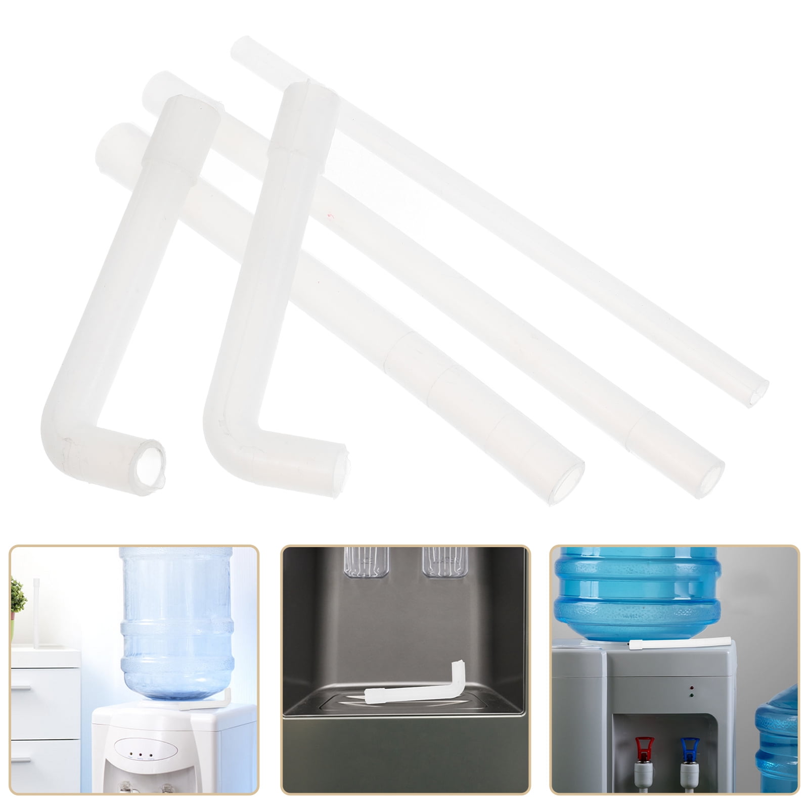 MLINS 5 Pcs Water Dispenser Hose Hoses Flexible Tubing for Pumps White ...