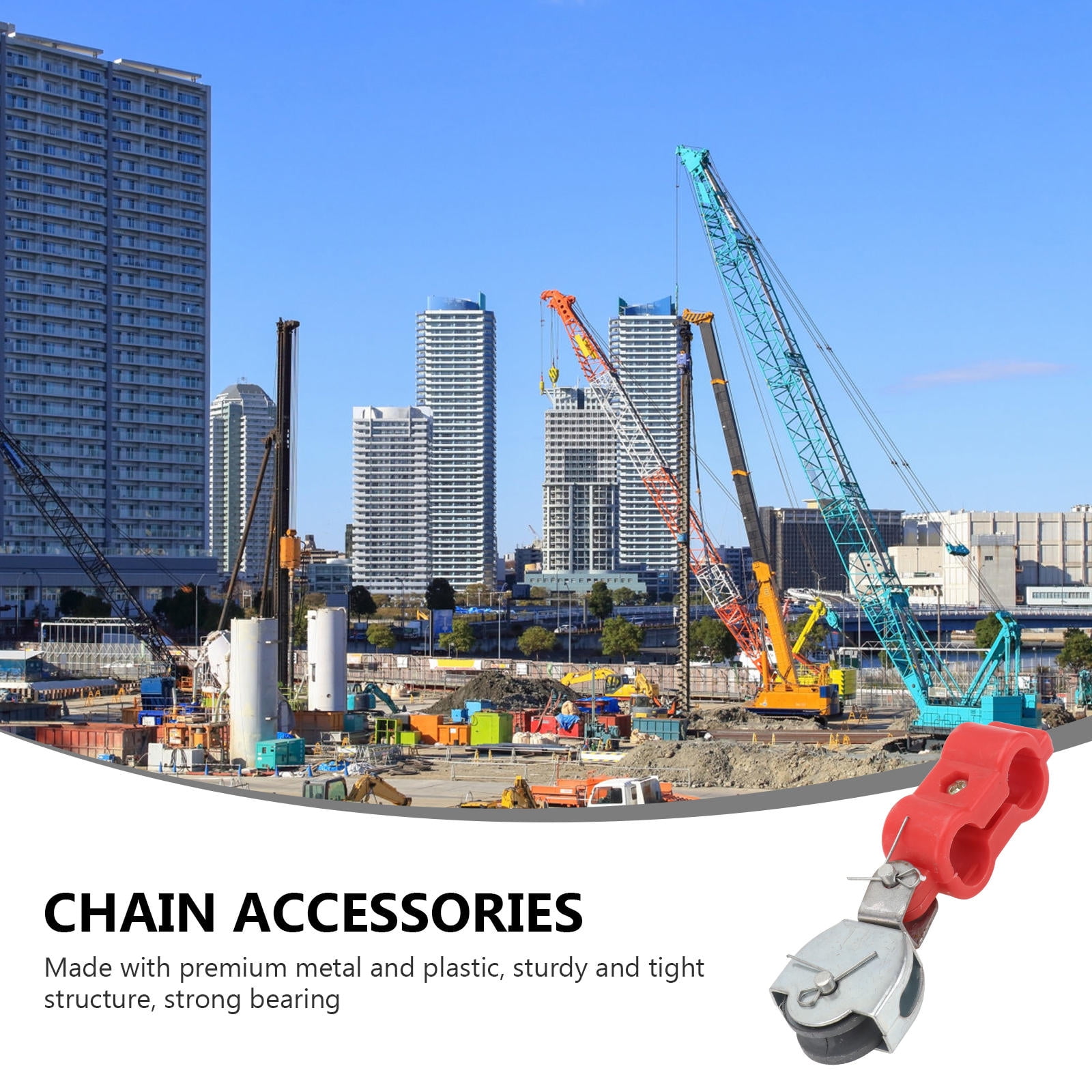 MLINS 5 Pcs Wire Rope Pulley Pulleys Gym Cable Fitness Travel Red ...