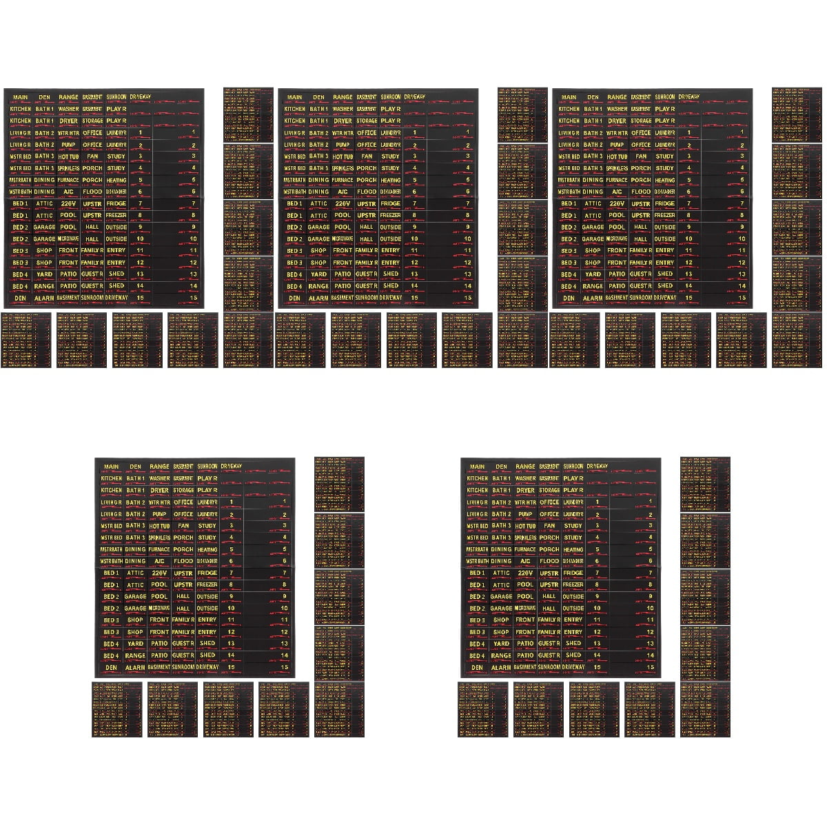 MLINS 5 Pieces Circuit Breaker Sticker Stickers Electrical Box Label ...