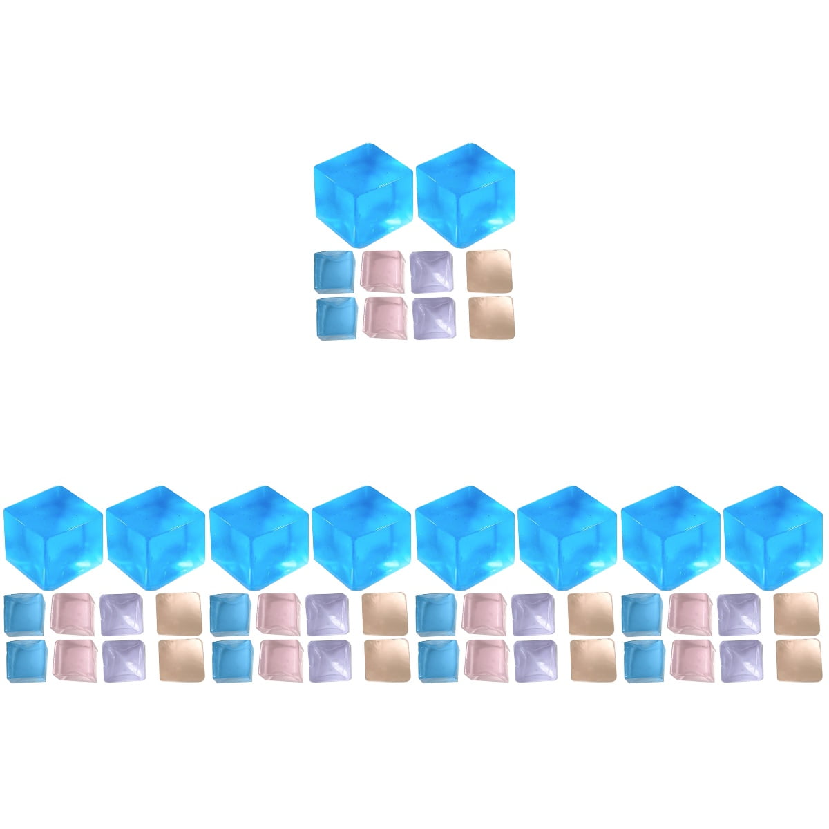 MLINS 5 Pieces Ice Cube Squeeze Toy for Stress Relief Lightweight Toys ...