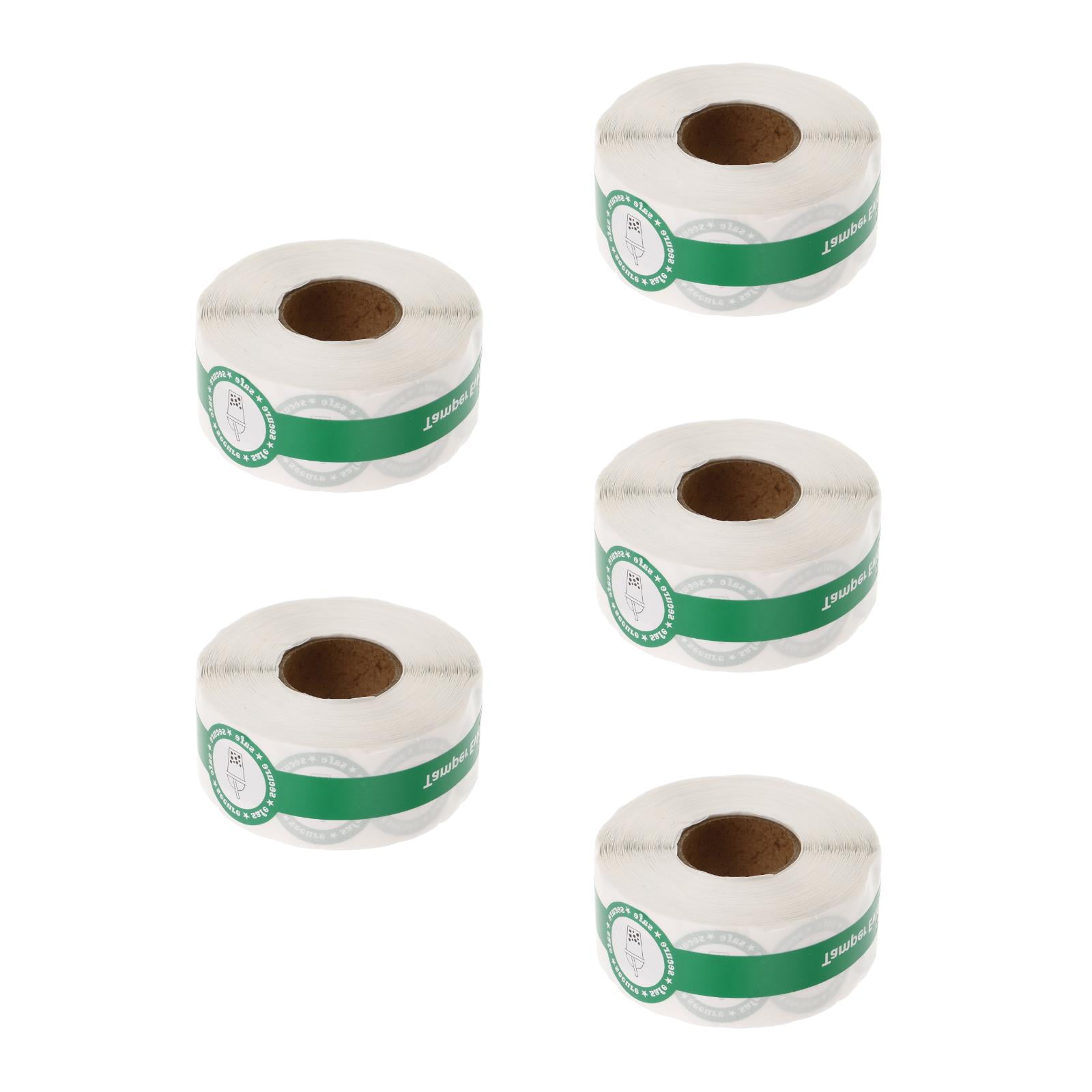 MLINS 5 Rolls Tamper Seal For Drinks Seal Stickers For Coffee Seal ...