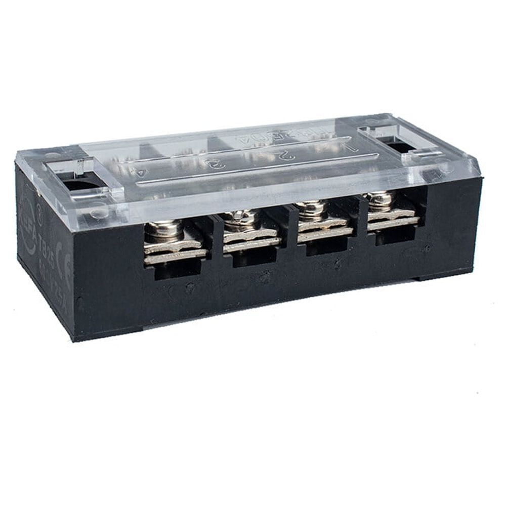 MLINS 5 Sets 4P Dual Row Screw Terminal Strip Blocks 25A 4 Positions ...
