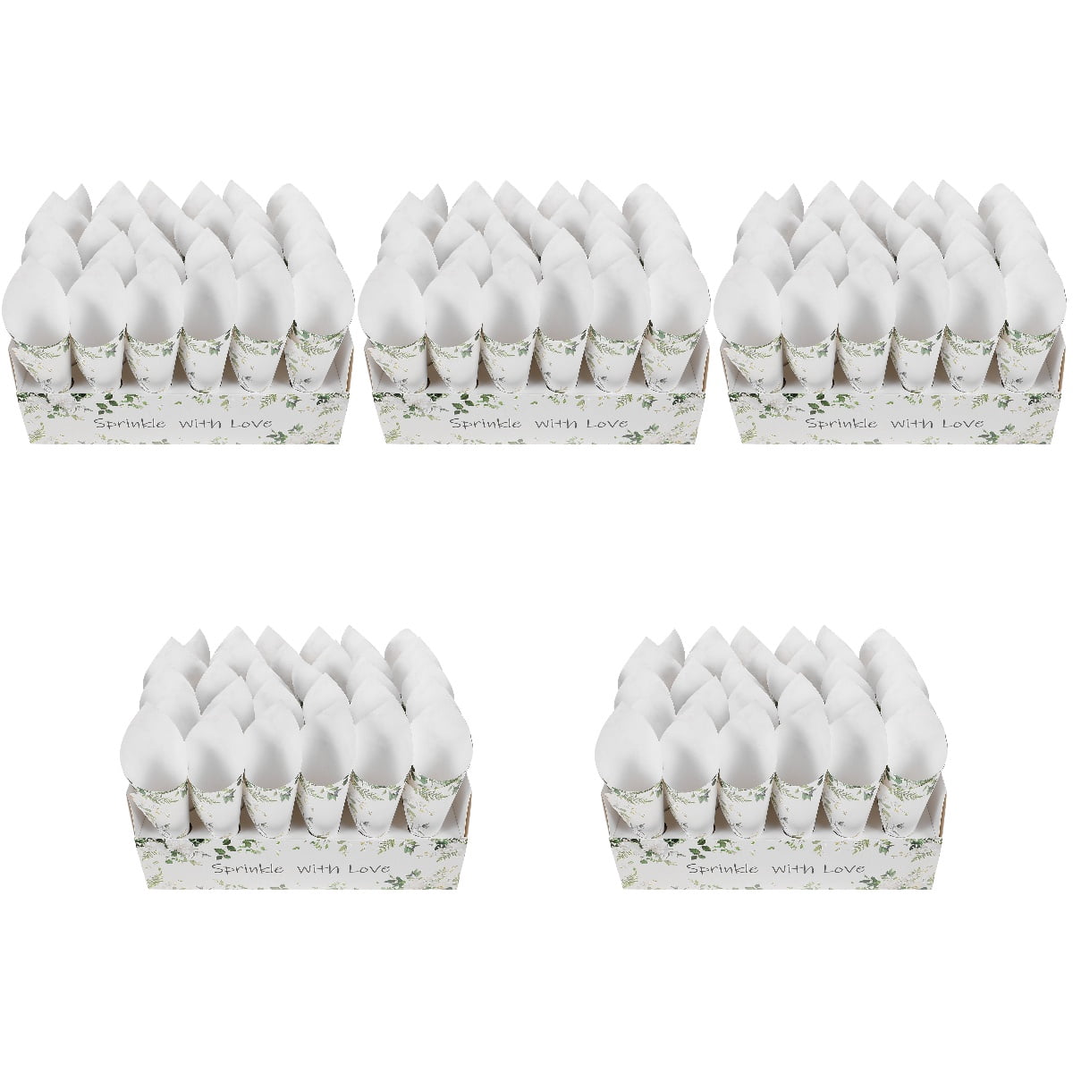 MLINS 5 Sets Charcuterie Wedding Confetti Cone Holder Box 36x22.5cm ...
