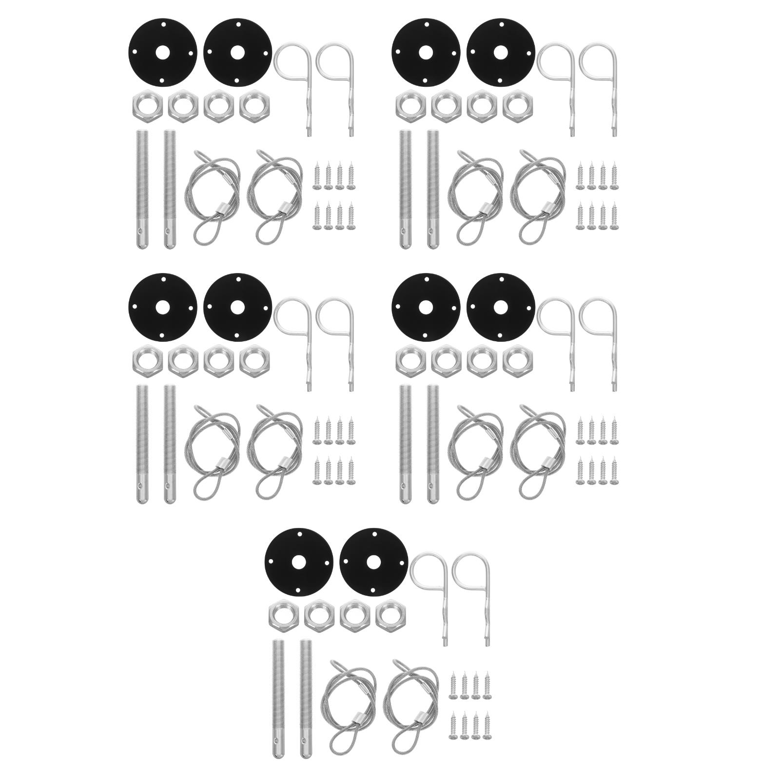 MLINS 5 Sets Hood Latch Hood Latch Assembly Hood Opener Latch Hood ...