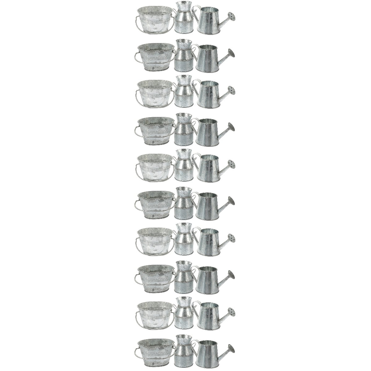 MLINS 5 Sets Mini Flower Bucket Doll House Bucket Miniature Plant Pot ...