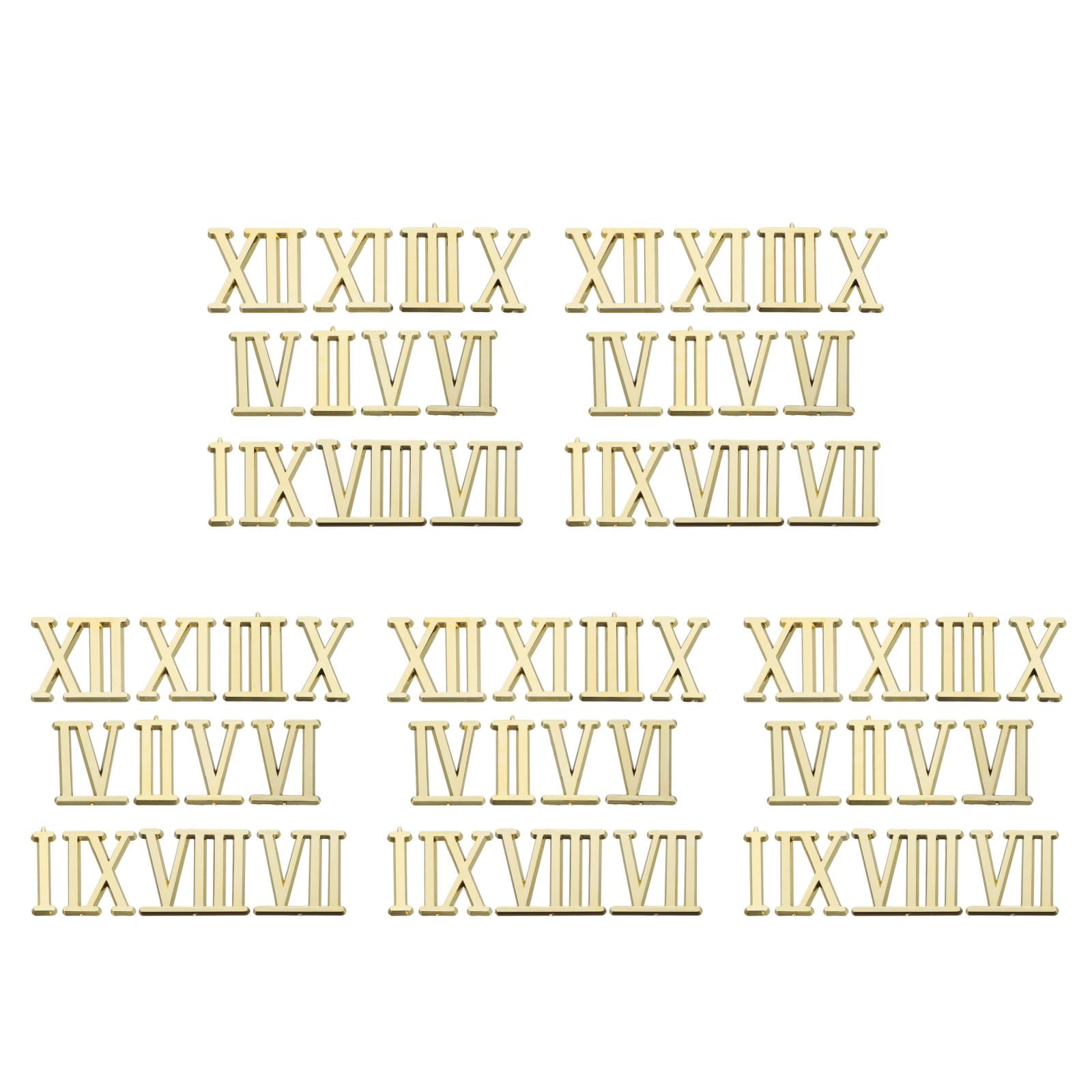 MLINS 5 Sets Roman Number Clock Numerals Replacement 3 cm Clock ...