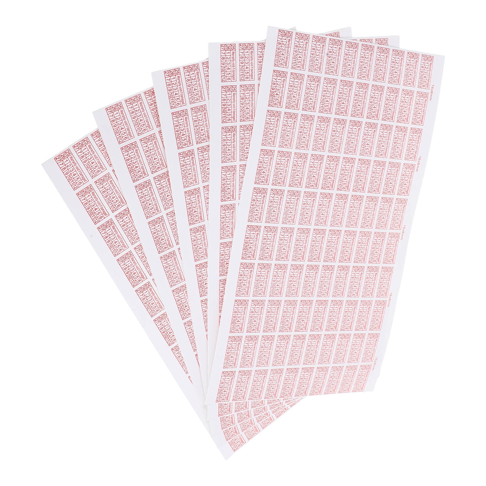 MLINS 5 Sheets Tamper Proof Labels Easy To Apply Adhesive Stickers For ...