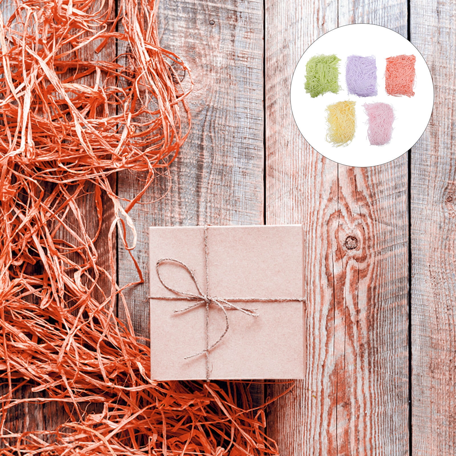 MLINS 5 bags of Raffia Paper Gift Box Candy Box Filling Material ...