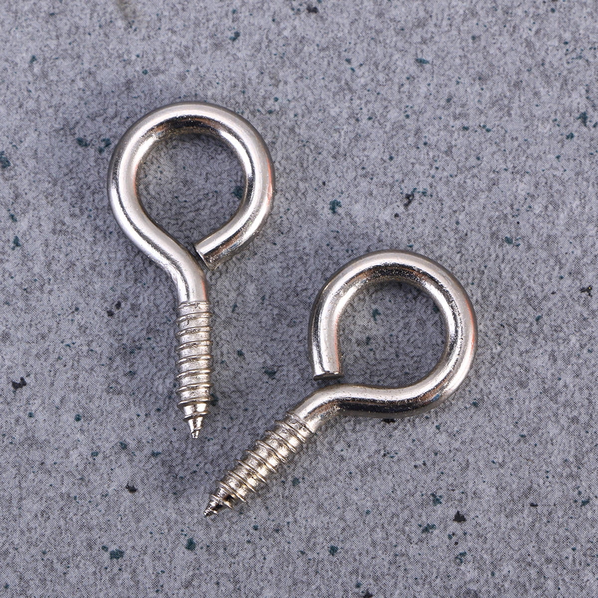 MLINS 50 PCS Craft Sheep Eye Screws Peg Screw Eye Pin Size 2 Silver ...