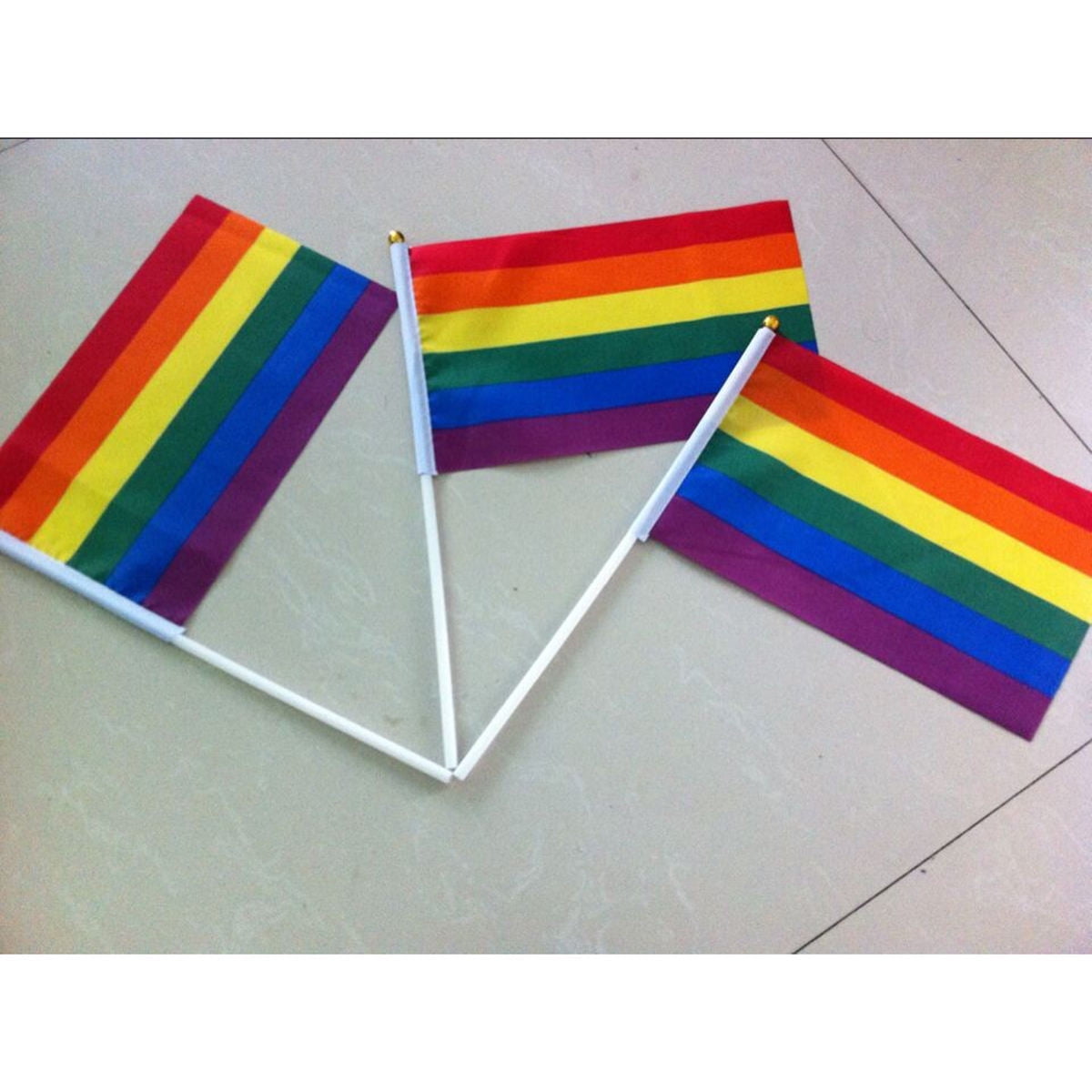 MLINS 50 PCS Mini Pride Flag Flag Rainbow LGBT Party Decorations 50pcs ...