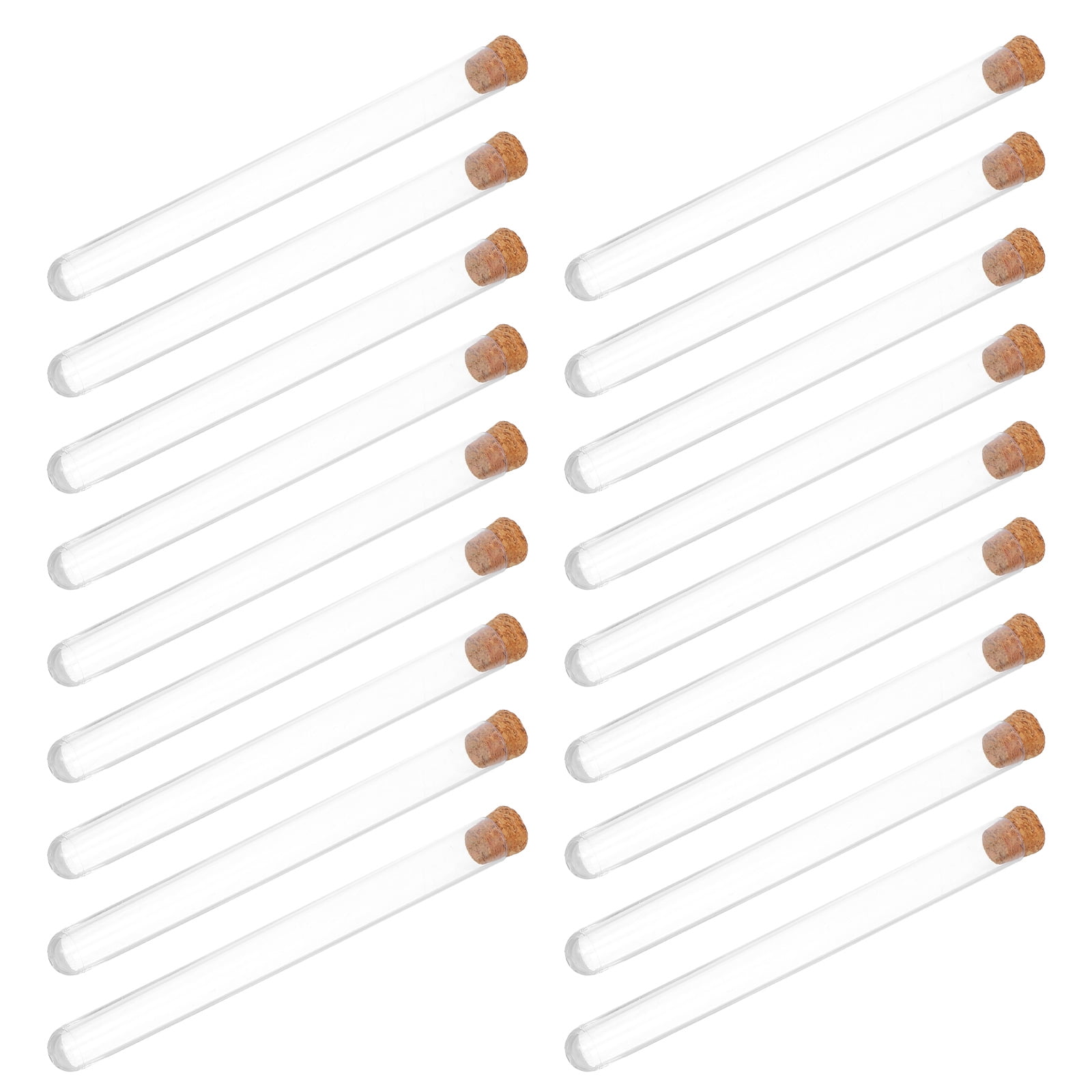 MLINS 50 Pcs Clear Plastic Test Tubes for Candy Detachable Vial Child ...