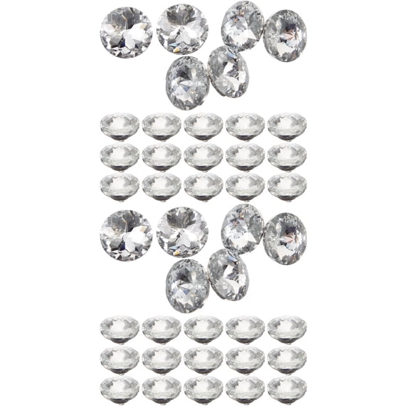 MLINS 50 Pcs Crystal Glass Buttons Sofa Sewing Buttons Upholstery ...