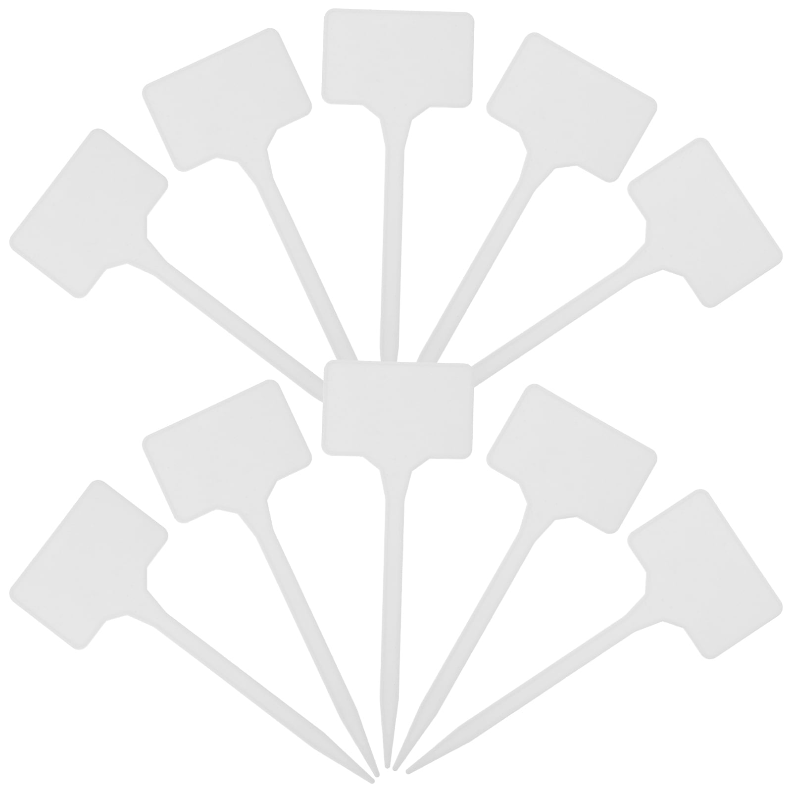 MLINS 50 Pcs Garden Plastic Plant Tag Simple Labels Potted Plants ...