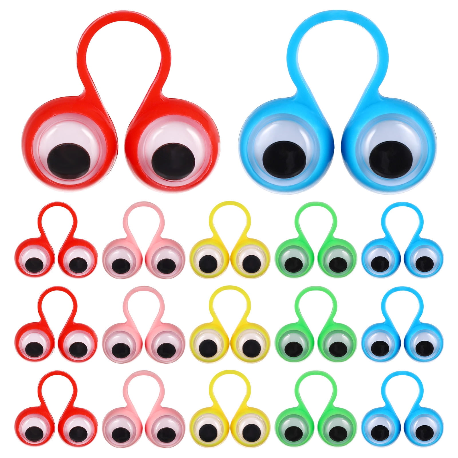 MLINS 50 Pcs Googly Eye Finger Puppets Gadgets for Kids Big Eyes Toys ...