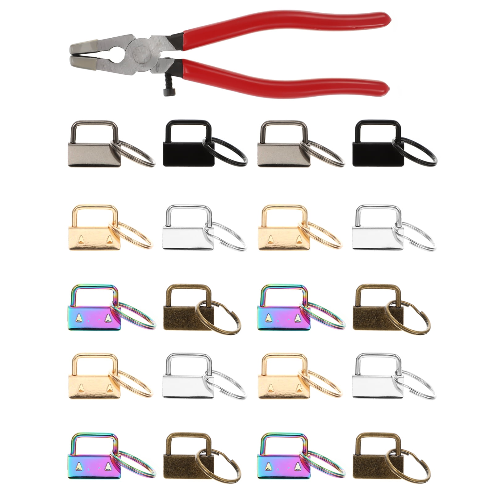 MLINS 50 Pcs Key Fob Hardware Key Fob Holder Lanyard Clip Key Chain ...