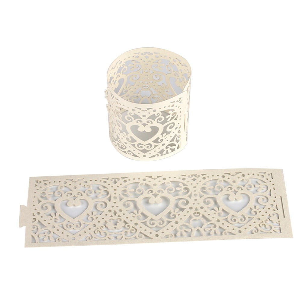 MLINS 50 Pcs Votive Candle Wraps Flameless Candles Flickering Shade ...