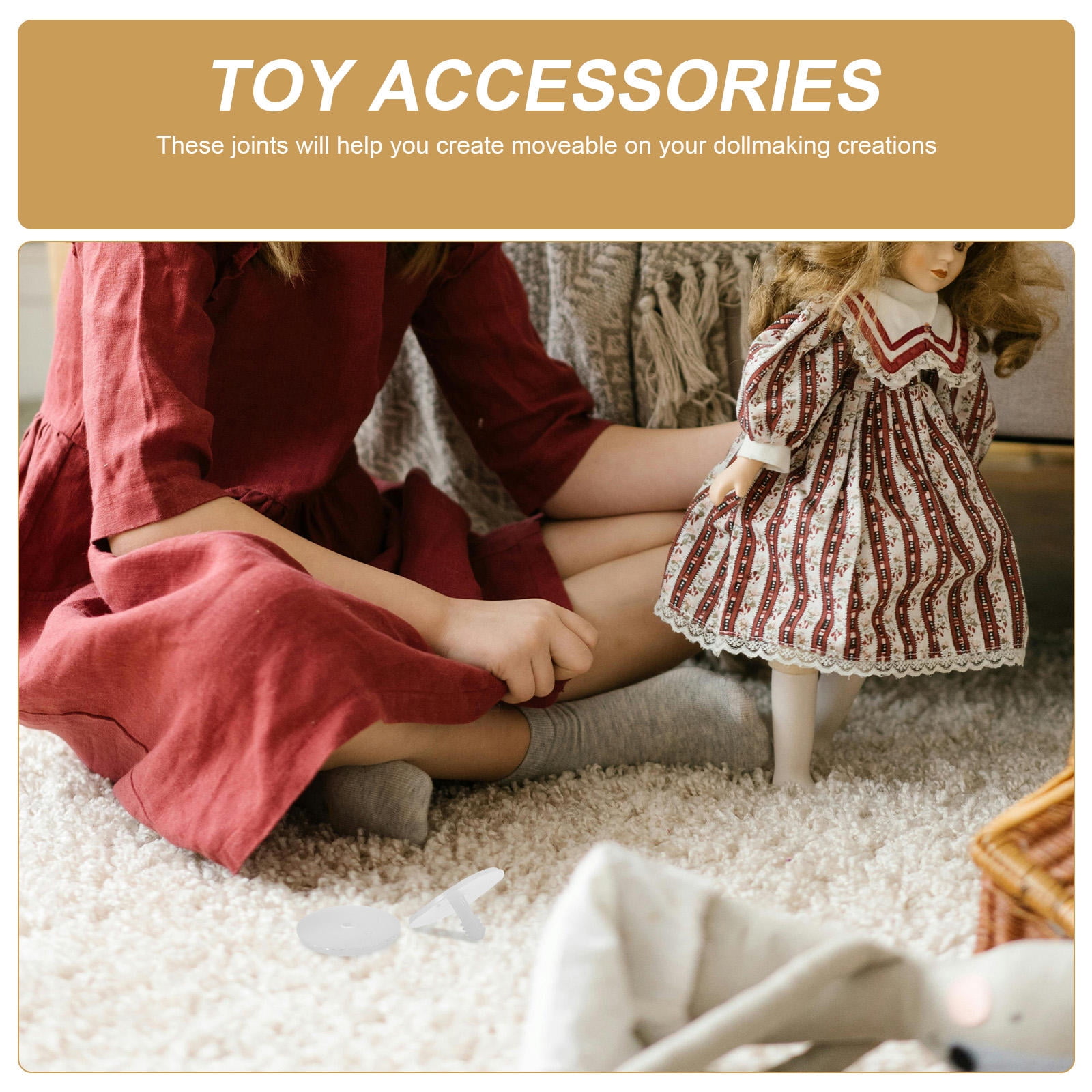 MLINS 50 Set Joints for Doll Making Connector Arts and Crafts Child ...