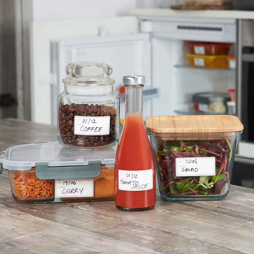 MLINS 50 Sheets Of Canning Labels Easy Peel Off Labels Party Can Date ...