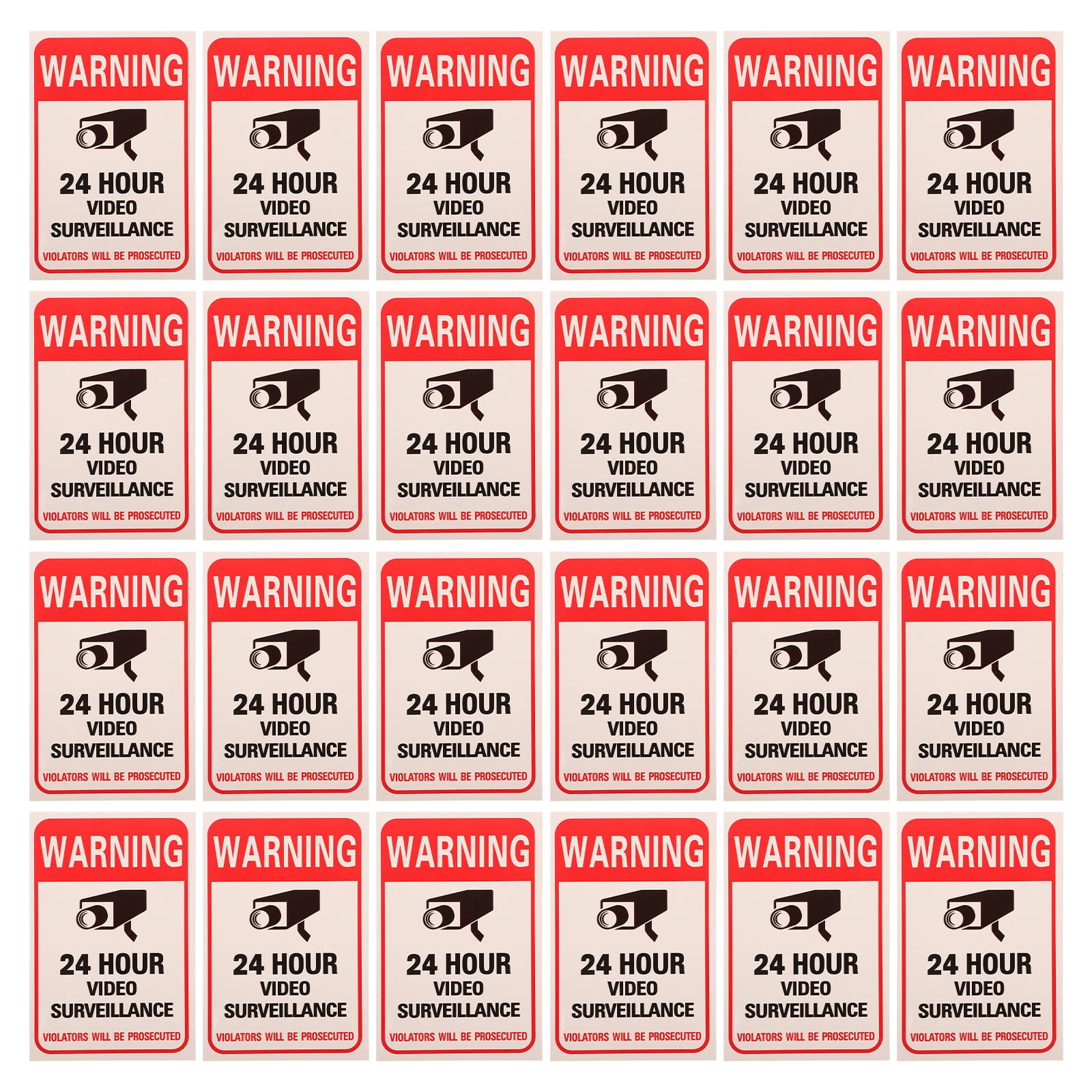 MLINS 50 Sheets Indication Monitoring Warning Stickers Safety Signs ...