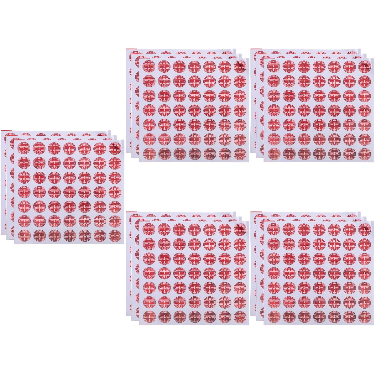 MLINS 50 Sheets of Traditional Wedding Stickers Sealing Label Stickers ...