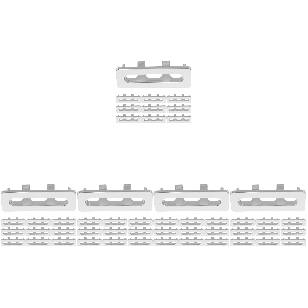 MLINS 50 pcs Bathroom Sink Overflow Caps Overflow Drain Covers Plastic ...